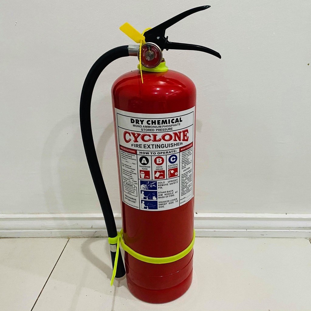 Fire Extinguisher ABC 10LBS Dry Chemical CYCLONE 10 lbs free wall ...