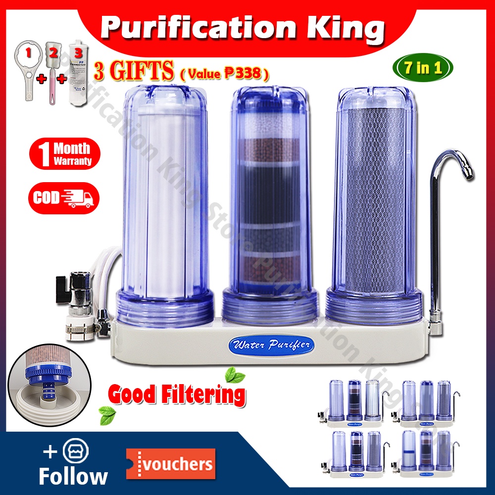 3 Stage Ceramic Water Purifier 7in1 Water Purifier Faucet Front Water ...