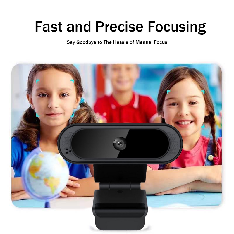 ANSEN Webcam for PC Laptop Online Class 720P HD USB Web Camera with Mic ...