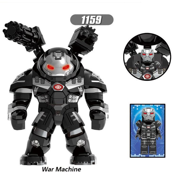 Lego Compatible War Machine Minifigure Toys 2 in 1 Super Hero Marvel ...