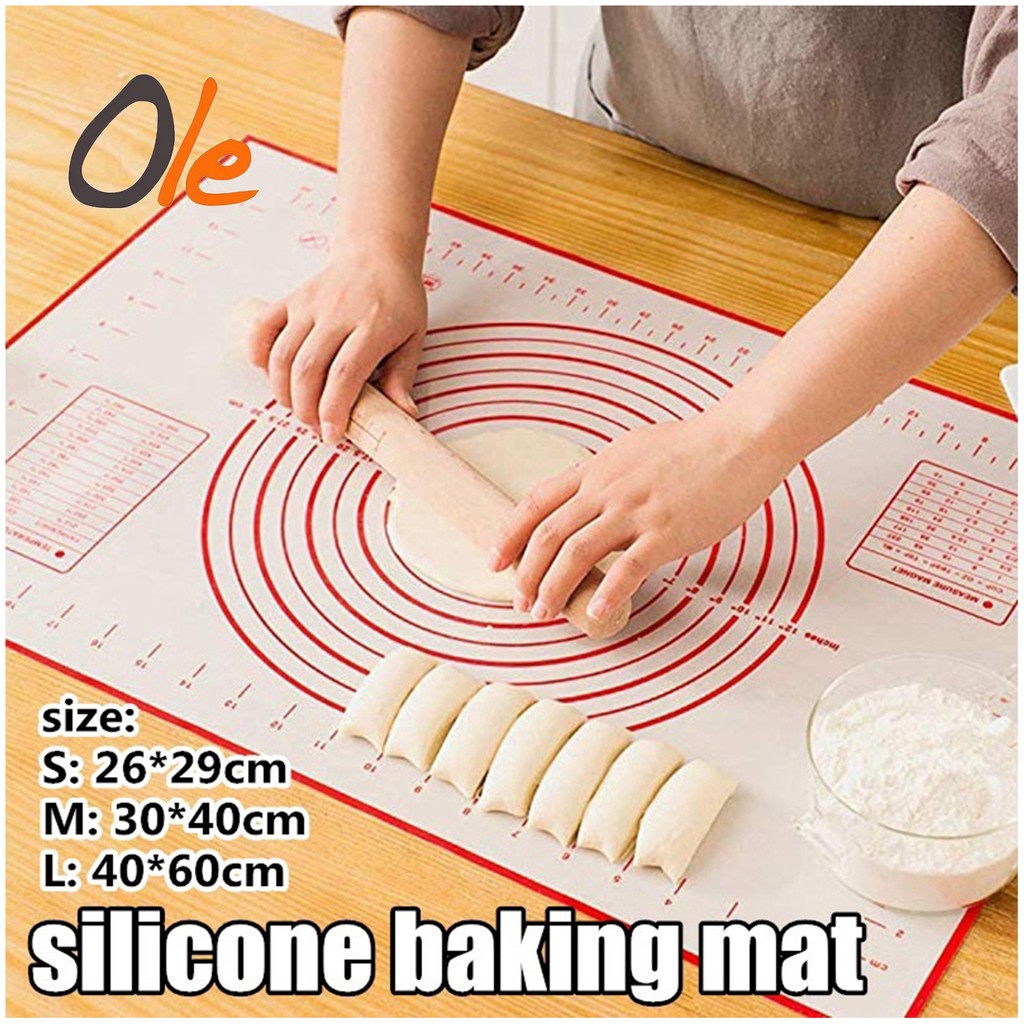 Non Stick Silicone Cake Baking Mat With Scale Rolling Dough Pad ...