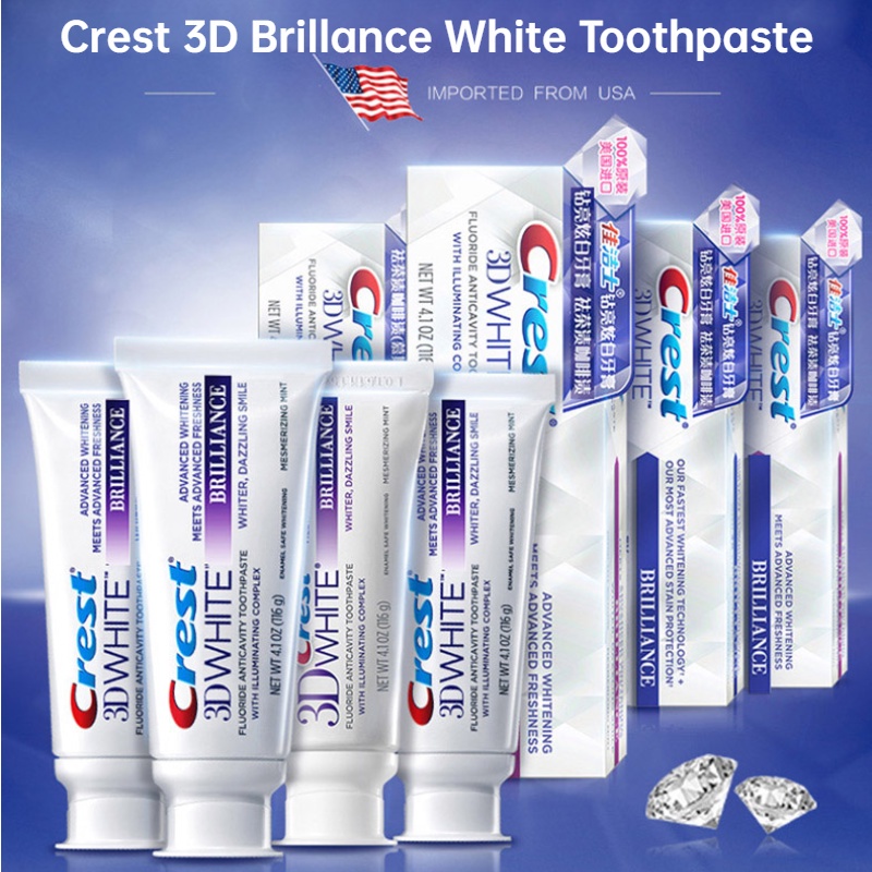 Crest 3D White Toothpaste Combination Pack Glamorous White Toothpaste ...