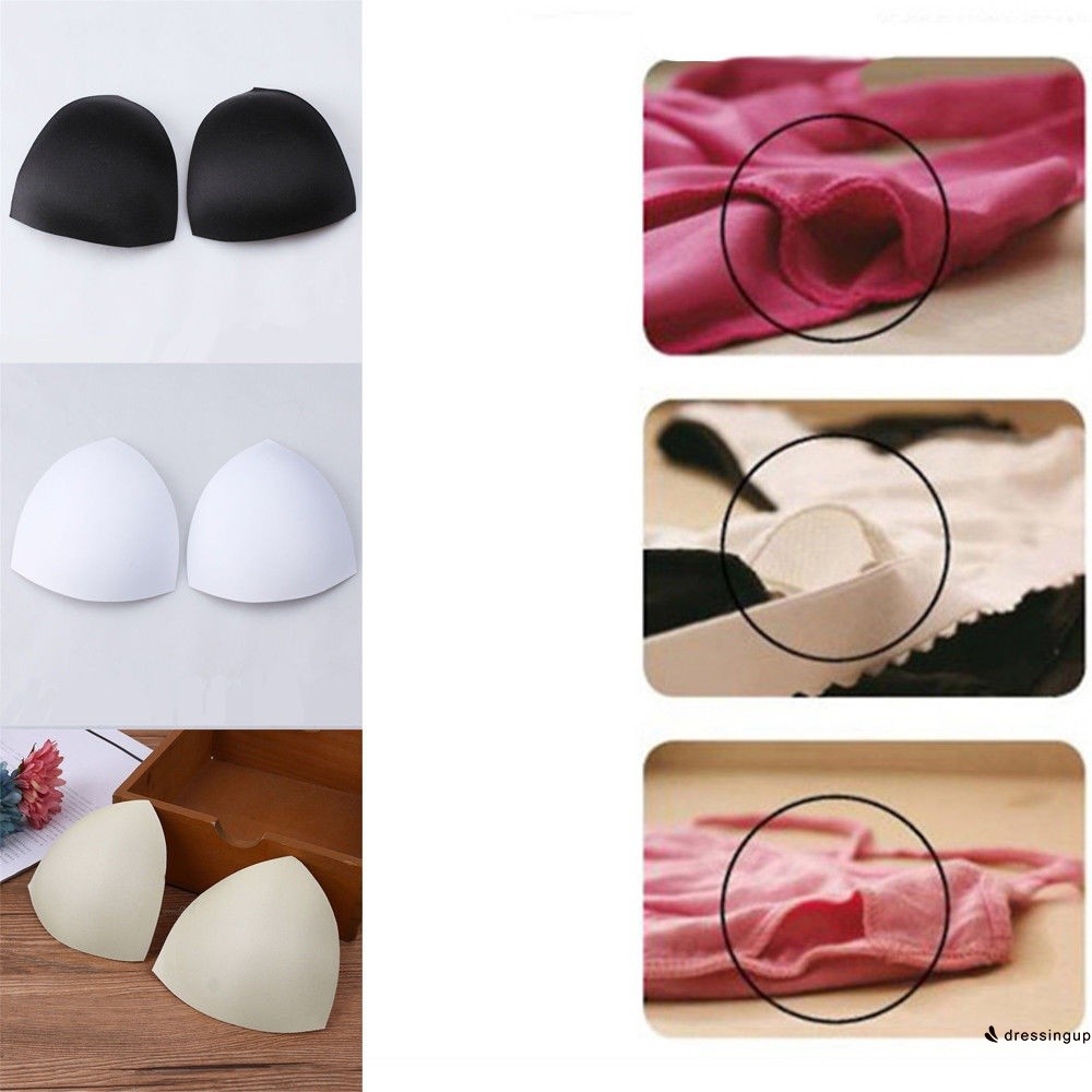 Removable Bra Cup Pads Insert Chest Breast | Shopee Philippines