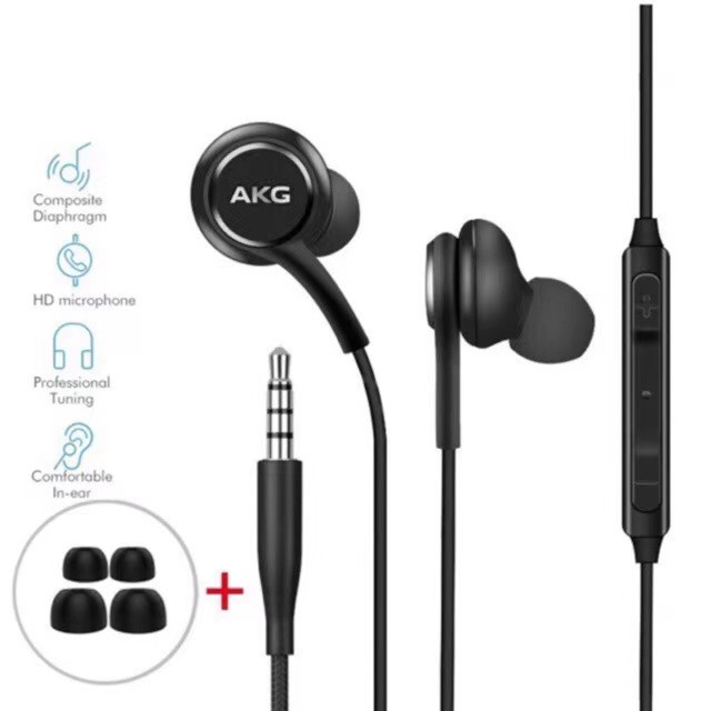 AKG Earphone Gaming Headset 3.5mm Wired Headphones With Microphone And ...