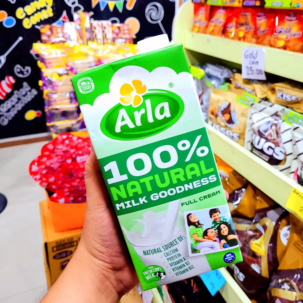 Arla 100% Natural Milk Goodness Low Fat / Full Cream Milk 1L | Shopee ...