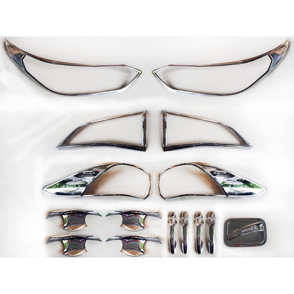 Toyota Vios 2019 to 2020 Chrome Combo Garnish Set | Shopee Philippines