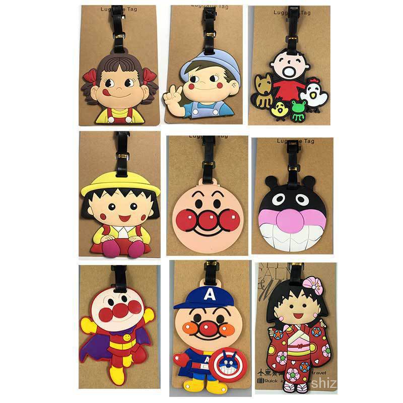 Luggage Sign Fujiya Milk Girl Anpanman Tag Cute Maruko Big Mouth Boy ...