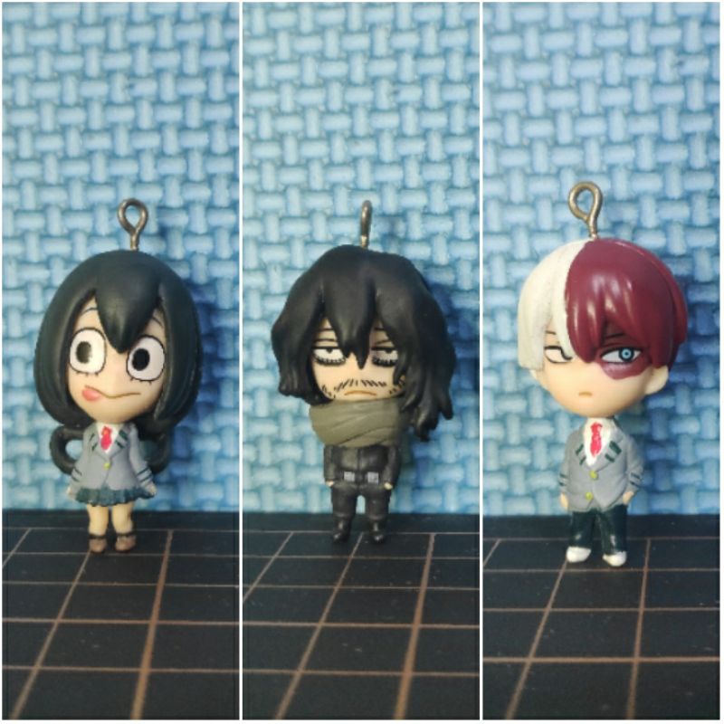 *BOOTLEG* My Hero Academia Keychains Froppy Aizawa Shoto Todoroki MHA ...