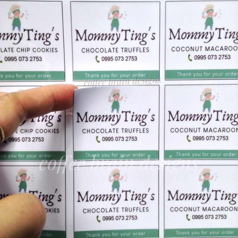 Customized Logo / Label Stickers Vinyl Stickers with Laminate (Machine ...