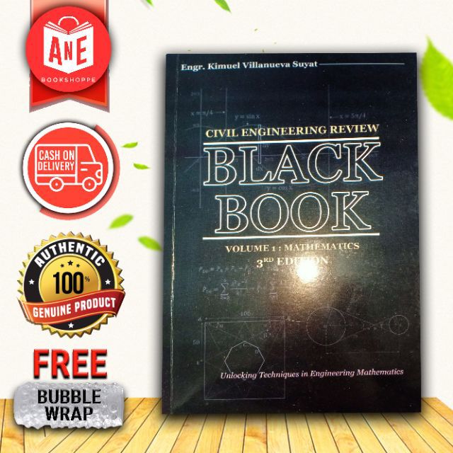 AUTHENTIC CIVIL ENGINEERING REVIEW BLACK BOOK Volume 1 Mathematics 3rd ...