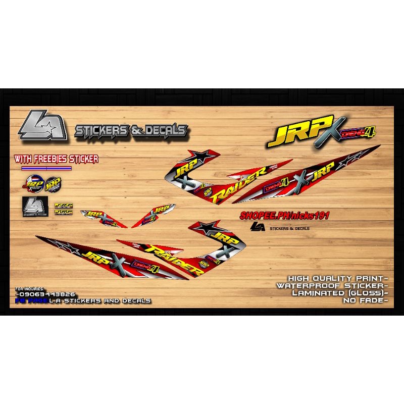 RAIDER R150 JRP DECAL (THAI DECAL) REBORN, JRP X DAENG THAILAND CONCEPT ...