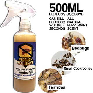 Bedbugs Goodbye Spray 500ml Natural Bedbugs Killer Bedbugs Remover ...