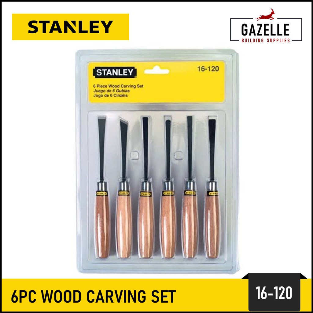 Stanley Wood Carving Chisel Set 6 Pc Set - 16-120 | Shopee Philippines