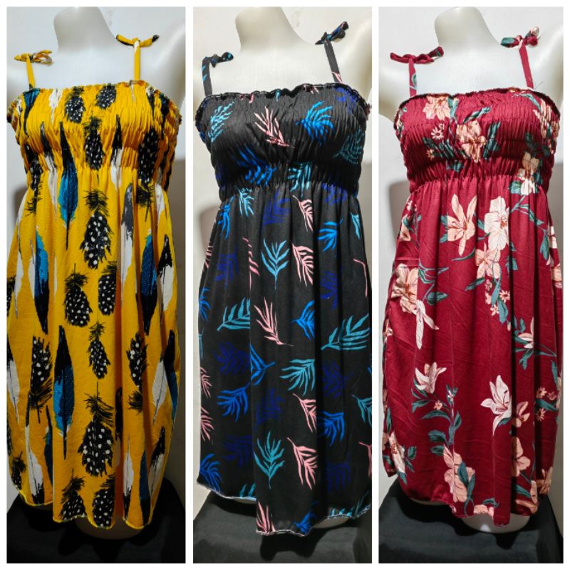 Mini Daster / Spaghetti Dress for Ladies | Shopee Philippines