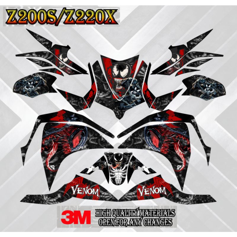Motorstar z200s/motorstar z200ii/motorstar explorer full body decals ...
