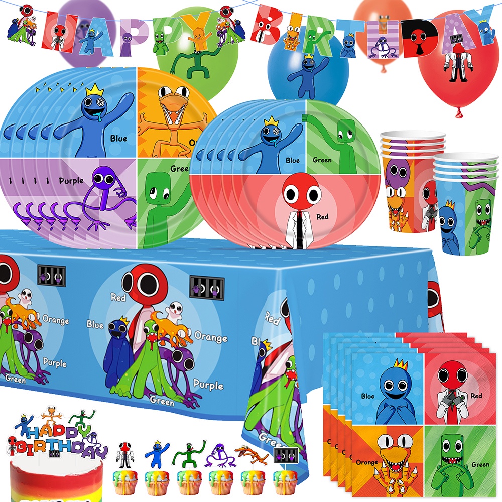 Rainbow Friends Birthday Party Decoration Rainbow Friends Theme ...