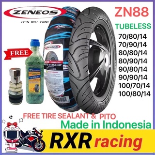 ZENEOS ZN88 MOTORCYCLE TIRE GULONG TUBELESS FREE TIRE SEALER & PITO 70 ...