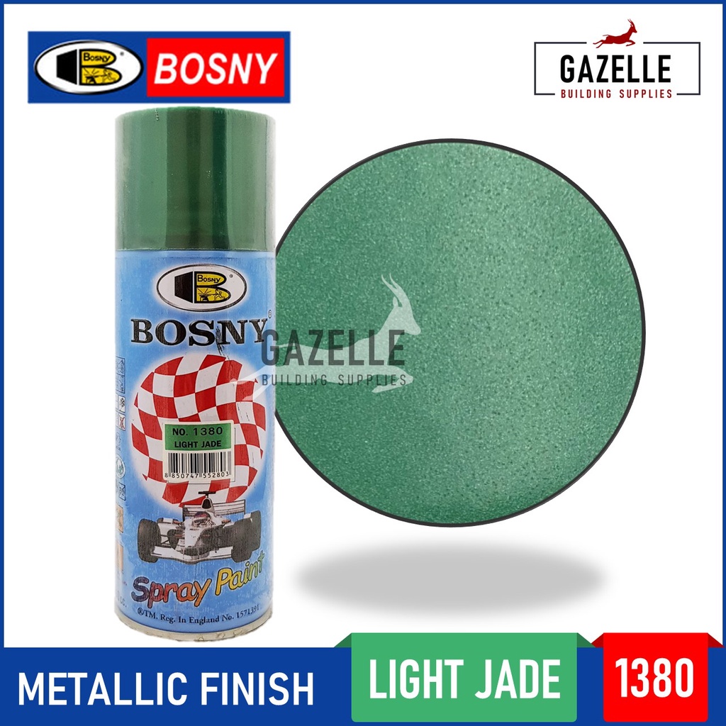 Bosny Metallic Finish Acrylic Spray Paint - 1380 Light Jade | Shopee ...