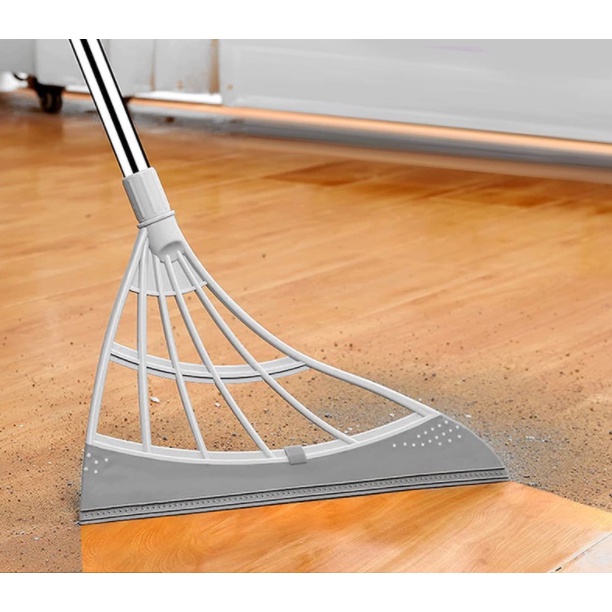 Rubber Broom Hand Push Sweeper Magic Broom Floor Wiper Squeegee for ...
