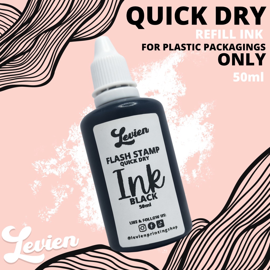 50ml Quick Dry Photosensitive Flash Stamp Ink/ Self inking Stamp ...