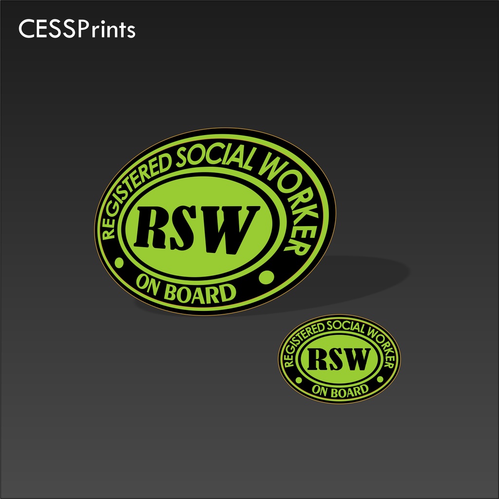 Registered Social Worker - RSW Sticker | Shopee Philippines