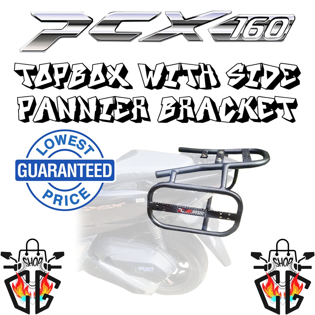 PCX 160 - Top Box with Side Pannier Bracket Heavy Duty COD | Shopee ...