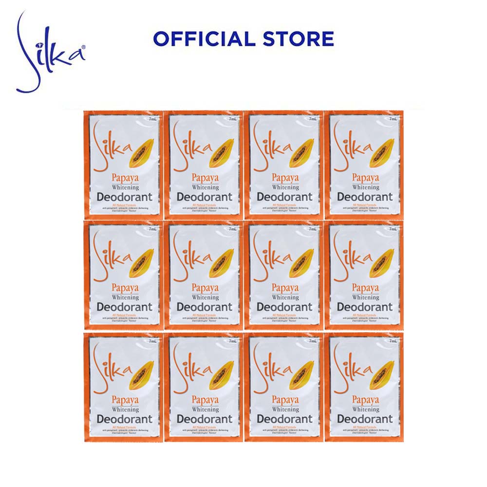 Silka Deodorant sachet 7ml by 12s | Shopee Philippines