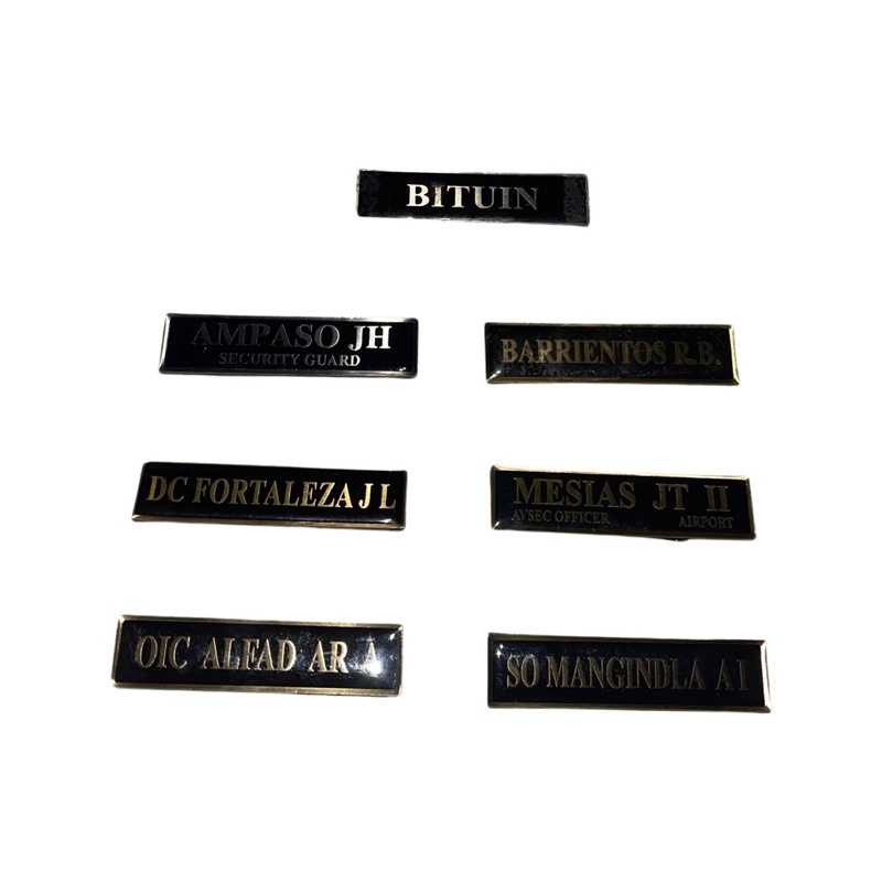 Customized Nameplate (Seaman, Security Guard, School Officer, Policeman ...
