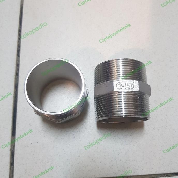 Double Nepple Ss 304 2 Inch / Double Nepel Stainless Steel | Shopee ...