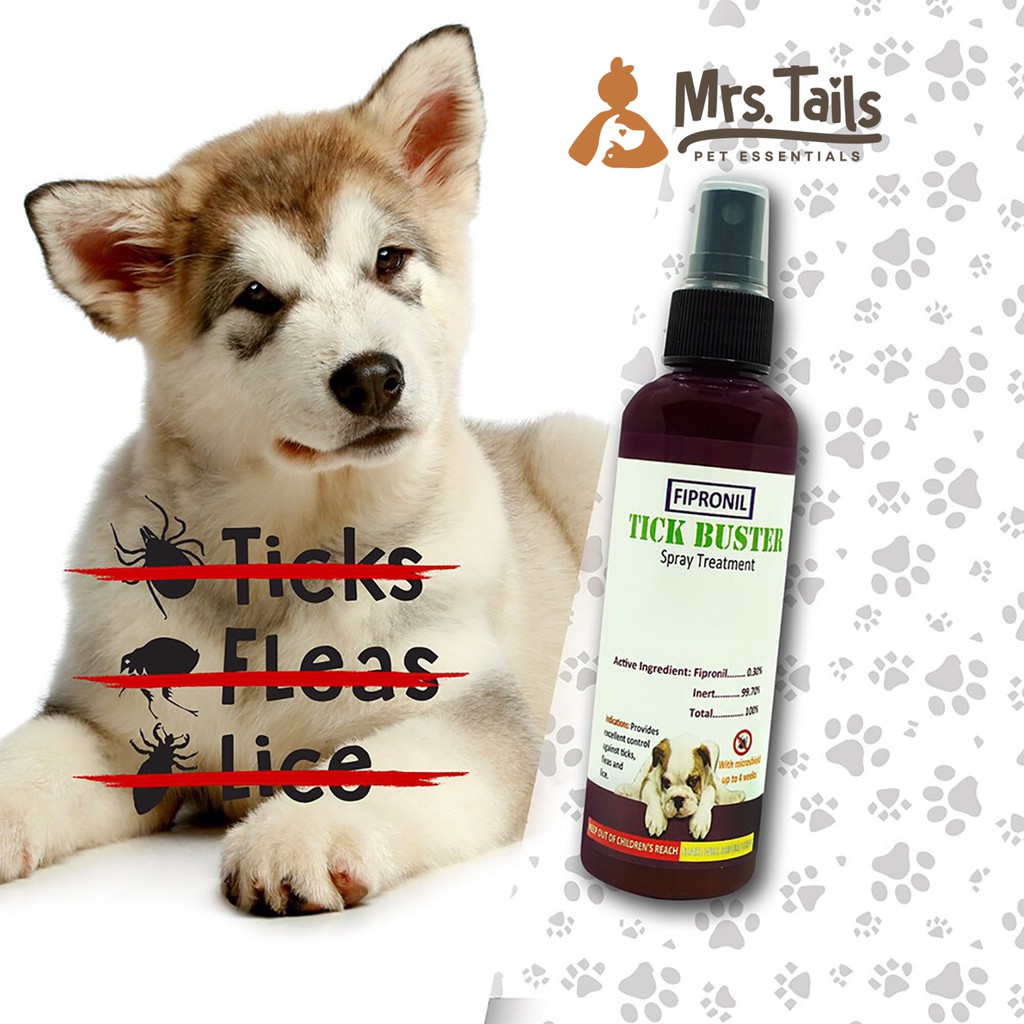 Tick Buster Fipronil Anti-Tick, Flea And Lice Treatment Spray (100ml ...