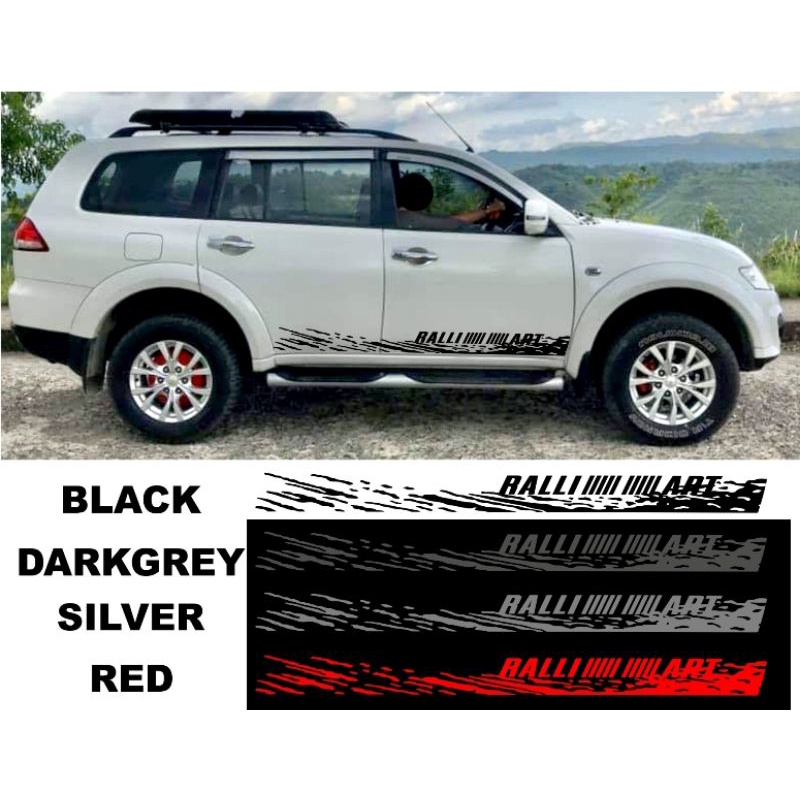 Mitsubishi Montero Gen 2 Car Sticker Ralliart Sticker Design Decals ...