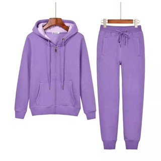 (COD)Unisex Plain Cotton Jogger Pants jogging pants and Plain Hoodie ...