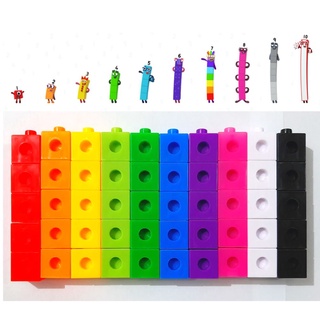 50 pcs Numberblocks Cubes Linking Cubes Link Cubes Snap Cubes Cube ...