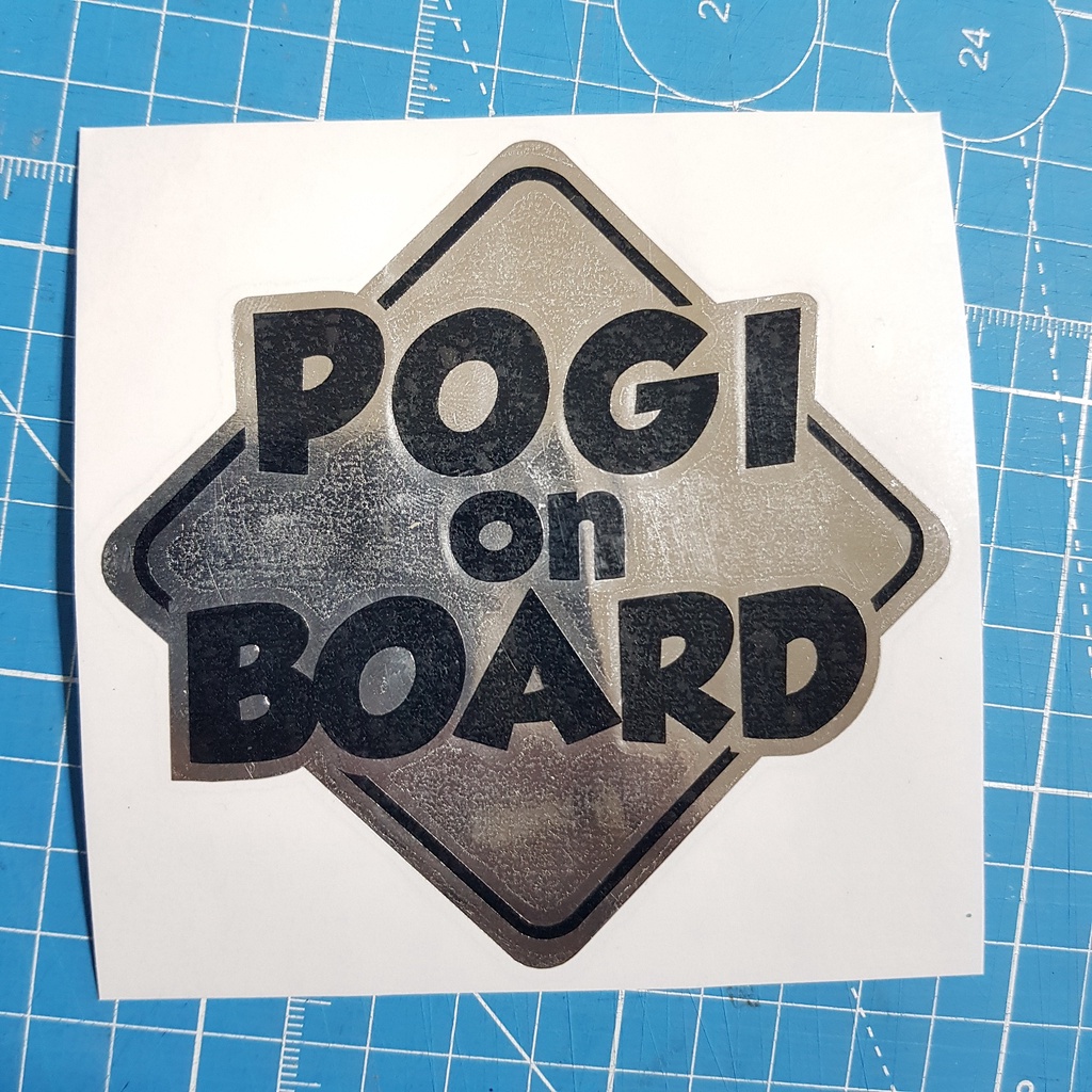 POGI on Board - Vinyl Cutout sticker (Yayamanin Sticker) | Shopee ...