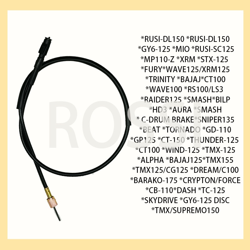 Speedometer Cable Motorcycle Parts Multiple Models Available | Shopee ...