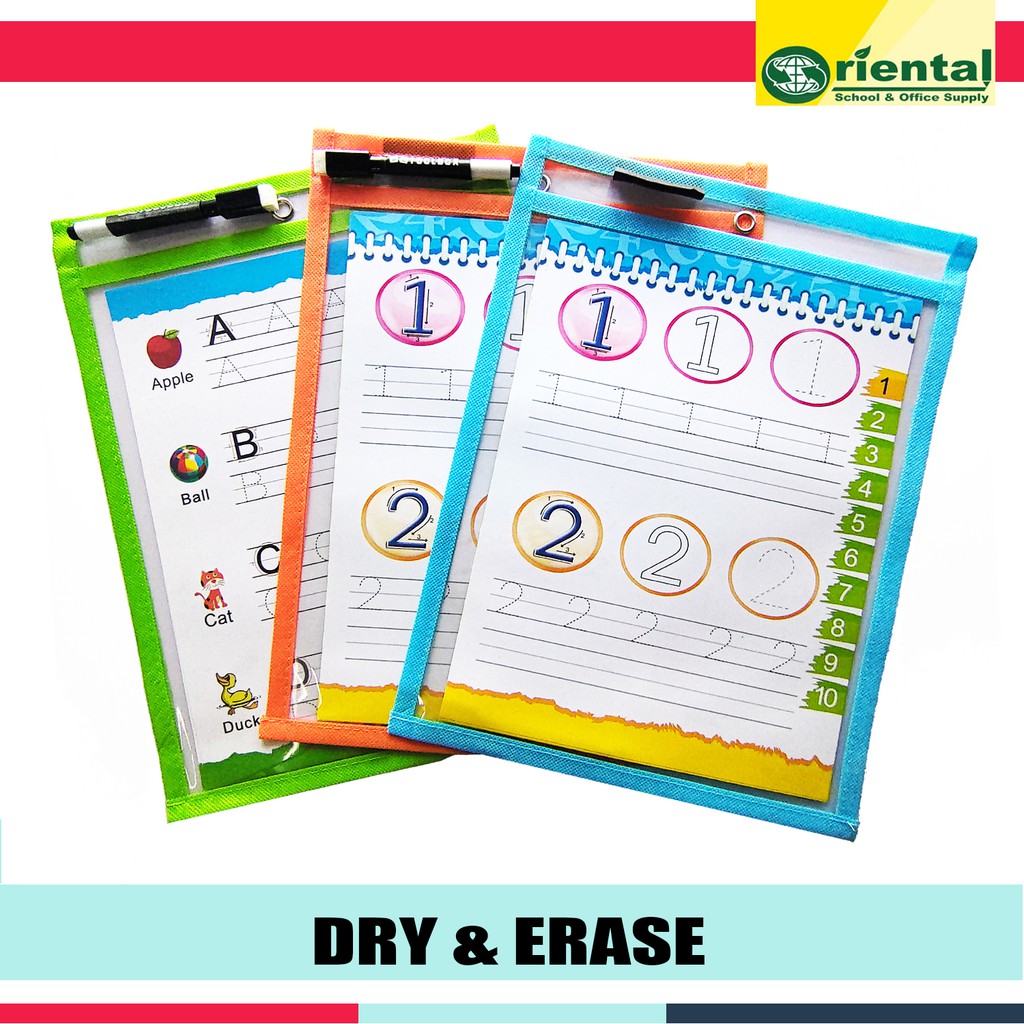 Letters Dry and Erase Activity Book and Pad w/ FREE Marker Practice the ...