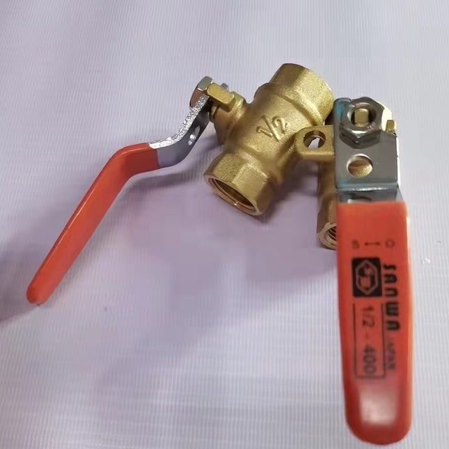 heavy duty Sanwa ball valve with handle and lock(1/2") | Shopee Philippines