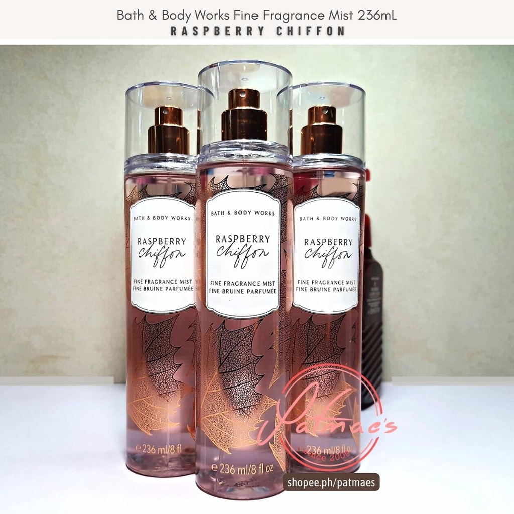 Bath and Body Works Fragrance Mist Raspberry Chiffon 236mL (sold each ...