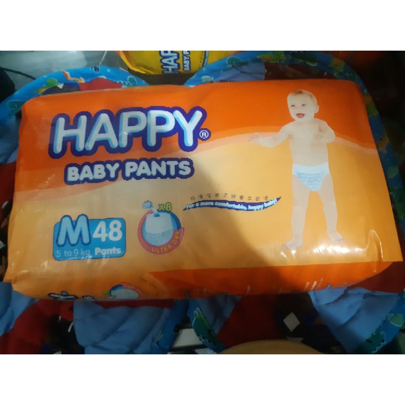 Happy Baby Pants Medium (48 pcs diaper) | Shopee Philippines