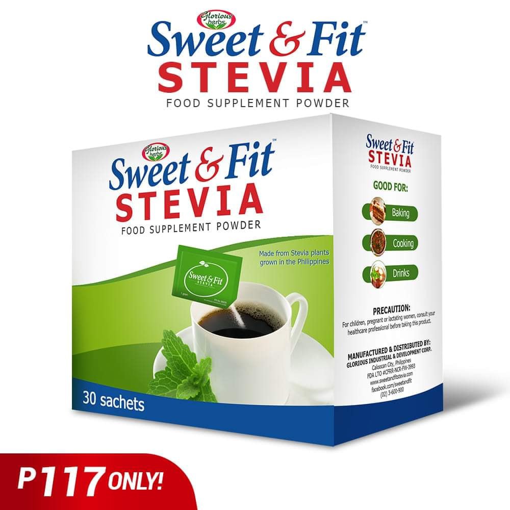 Sweet and Fit Stevia Powder (30 sachet) | Shopee Philippines