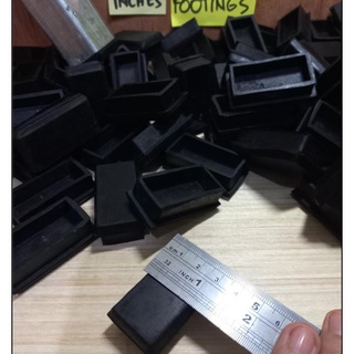 Rectangular Insert 1x2 inch RUBBER Footings_HEAVY DUTY Protection ...