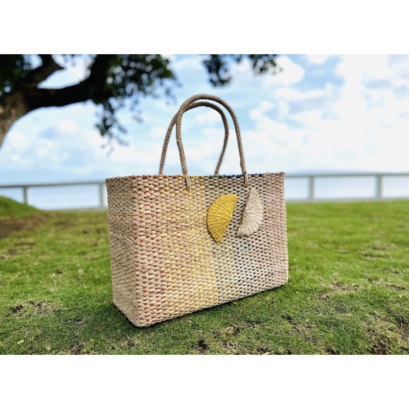 Abaca Bucket Bag/ Hand Bag Natural color | Shopee Philippines
