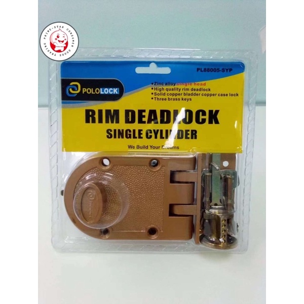PoloLock Rim Deadlock Cylinder PL88005 series | Shopee Philippines