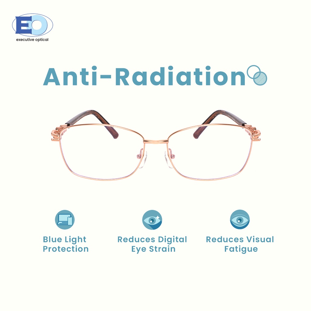 EO Trendz TR190925 Non-graded Anti-Radiation Eyeglasses for Men and ...