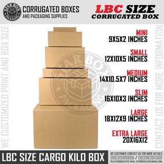 Starbox Large LBC Express Sizes Corrugated Cargo Shipping Boxes ...