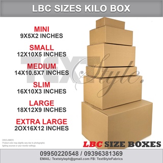 Textstyle XLarge LBC Express Sizes Corrugated Cargo Shipping Boxes ...