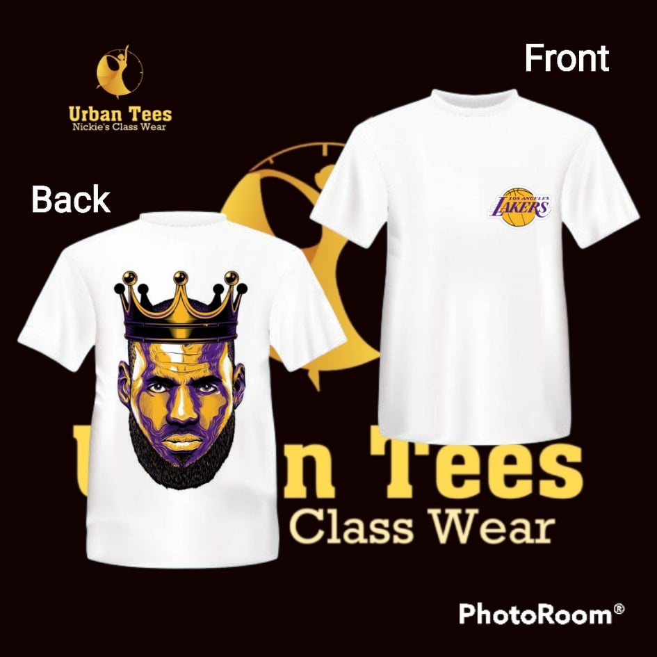 LEBRON JAMES T-SHIRT FOR KIDS AND ADULTS (FRONT AND BACK DESIGN ...
