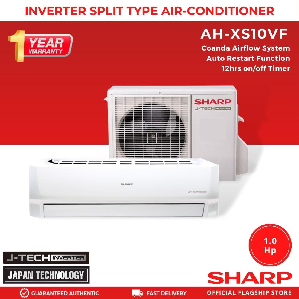 Sharp AH-XS10VF 1.0 HP Aircon Split Type J-tech Inverter Air ...