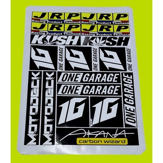 1g motodeck kush jrp akana sticker set of 17 sticker laminated ...