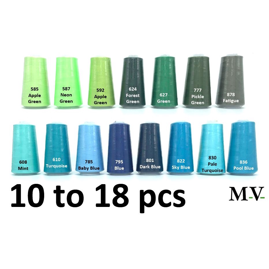 Sinulid Polyester sewing thread 3000y tkt 120 (10, 12, 15 or 18 cones ...